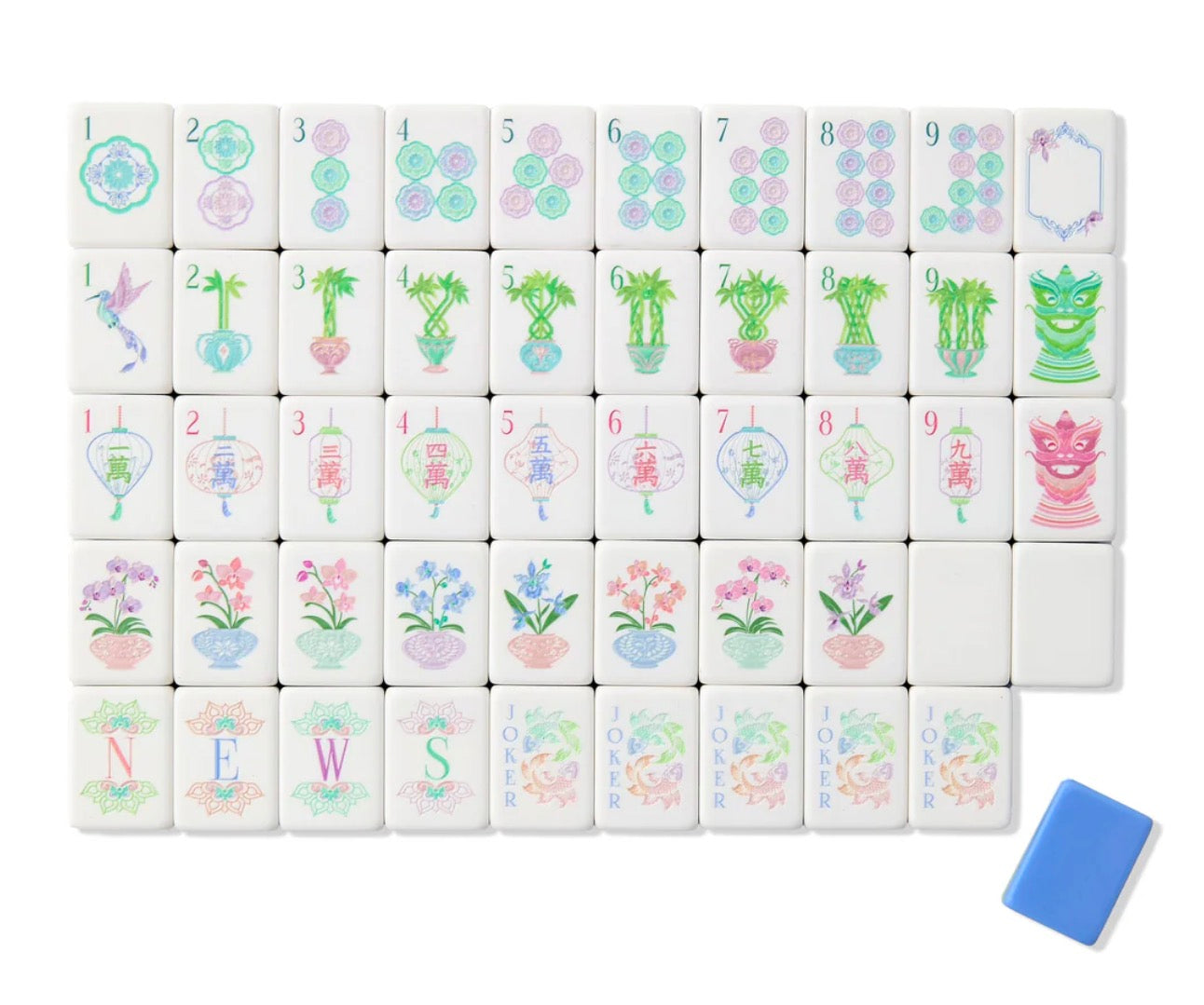 Oh My Mahjong Moonlight Tiles – Foxy Reds