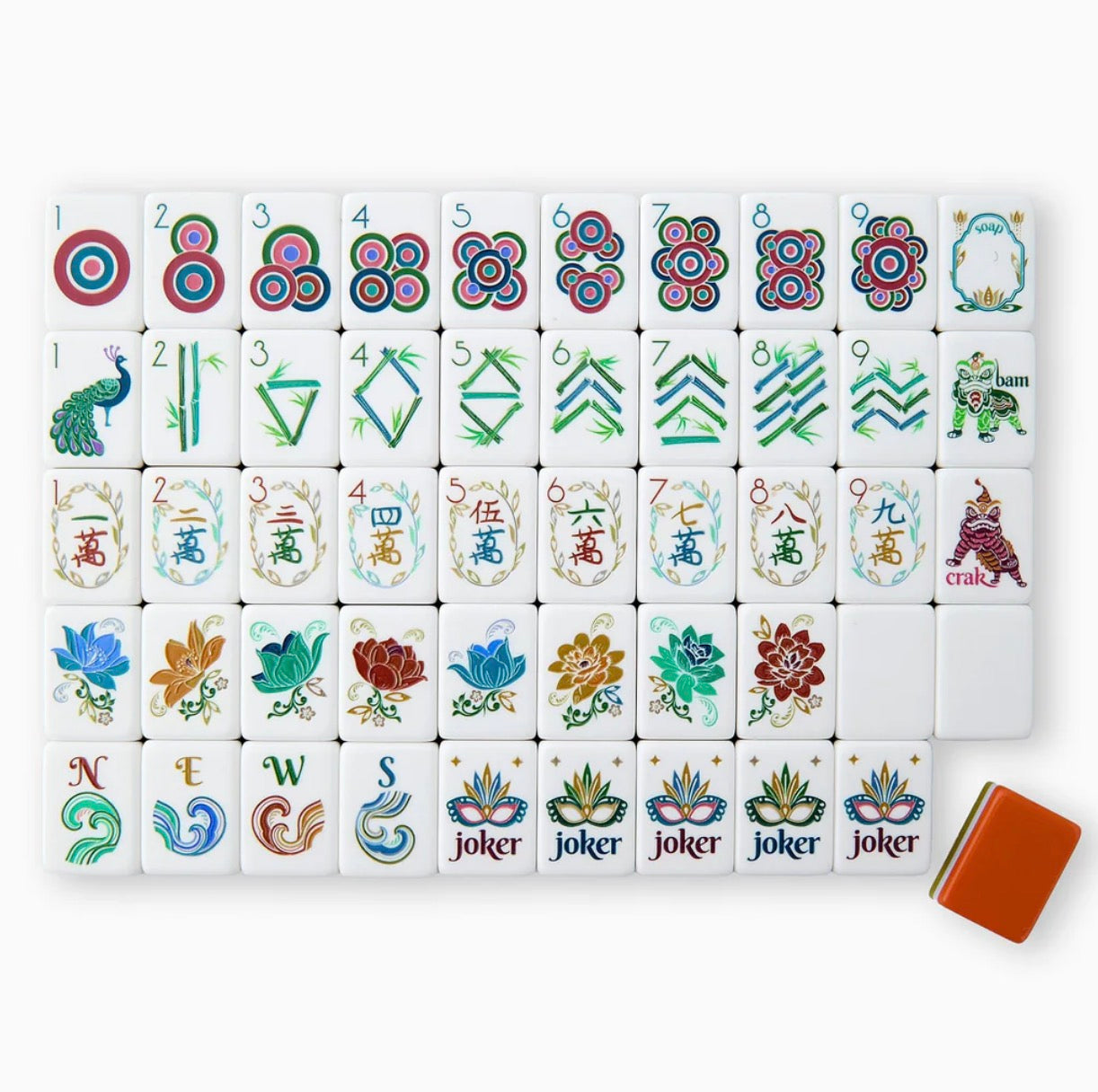Oh My Mahjong Sierra Tiles – Foxy Reds